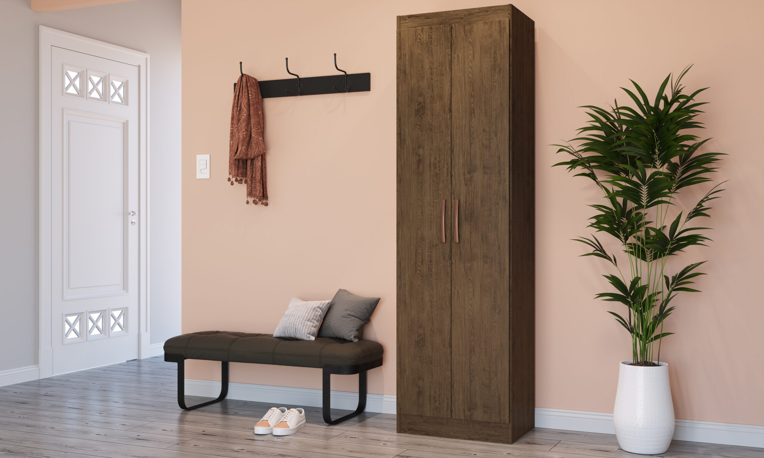 Ropero Armario Placard – Multiuso – 2 Puertas 5 Estantes – Expansión