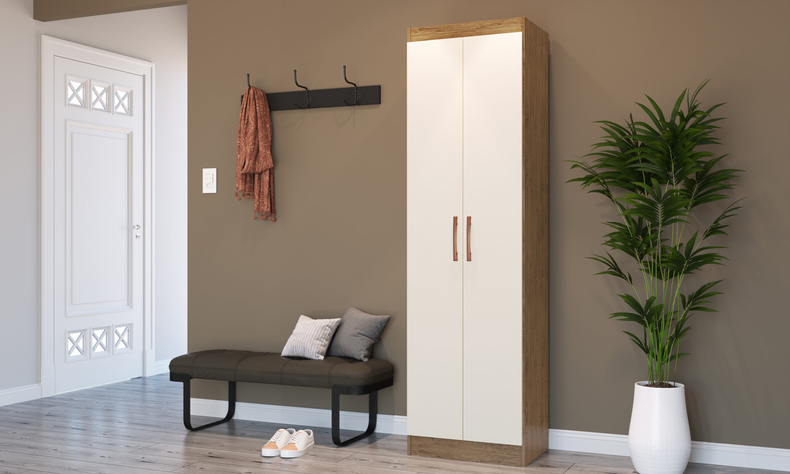 Ropero Armario Placard – Multiuso – 2 Puertas 5 Estantes – Expansión