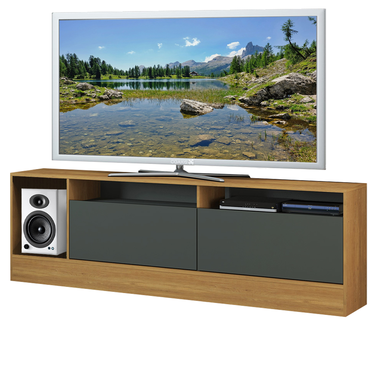Rack Mesa Tv De Hasta 75 Pulgadas Con Puertas – Expansión